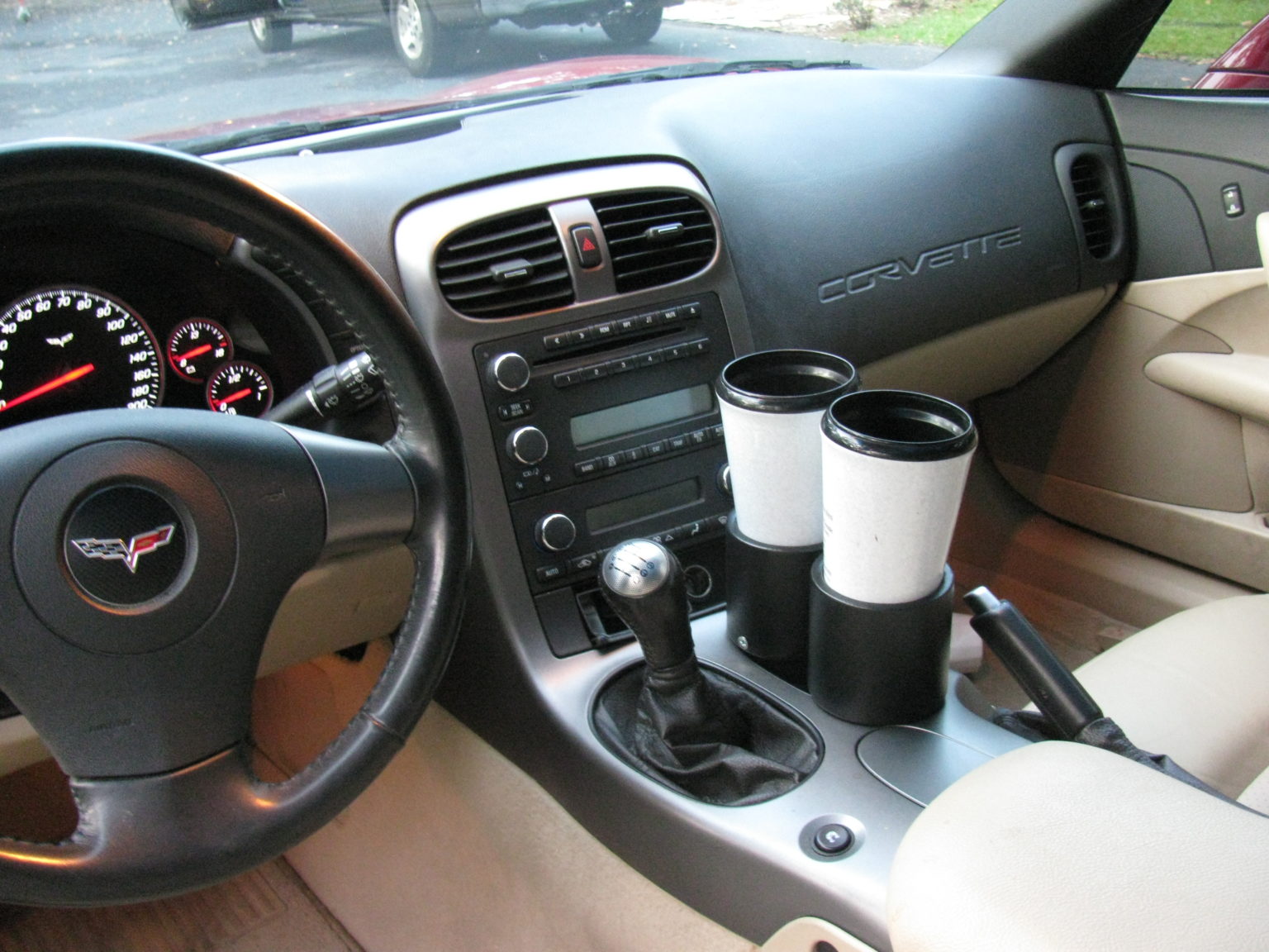 2005-2013 Chevy Corvette Double Drink holder - Classic Consoles